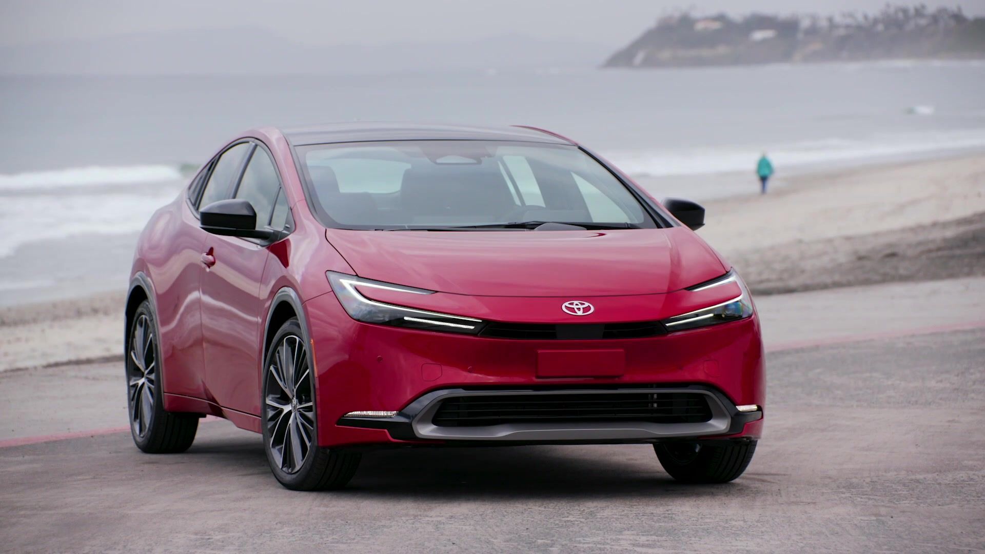 2023 Toyota Prius XLE Supersonic Red Exterior Design