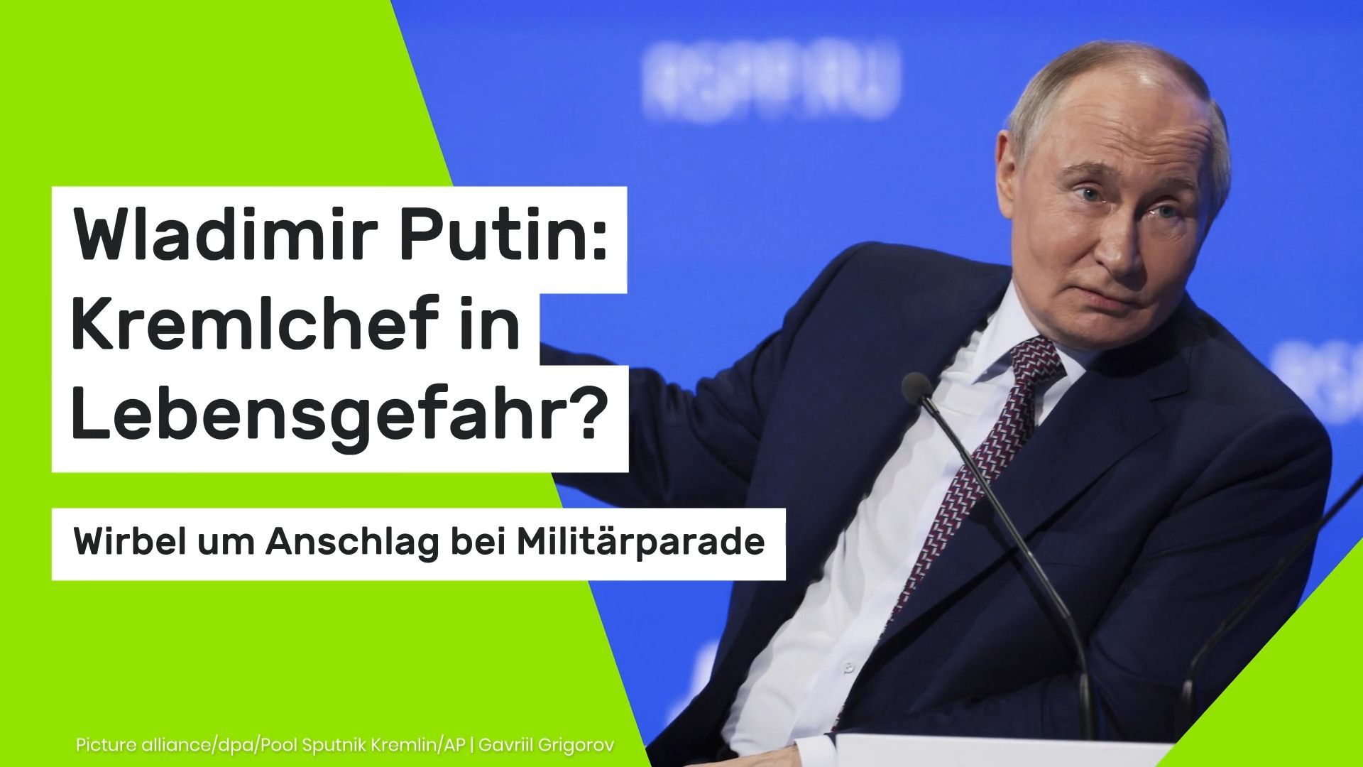 Video: Wladimir Putin: Kremlchef in Lebensgefahr? Wirbel um Anschlag ...