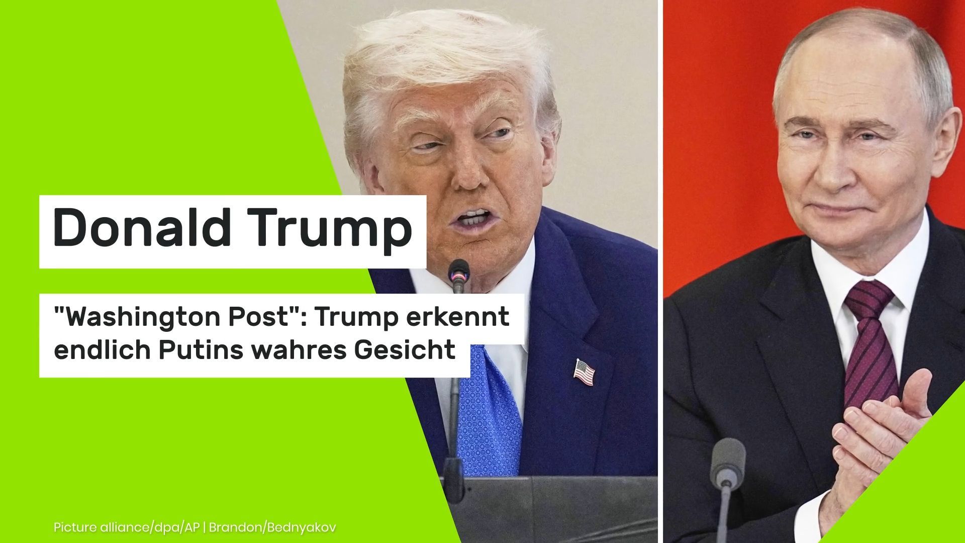 Video: Donald Trump: „Washington Post“: Trump erkennt endlich Putins wahres Gesicht